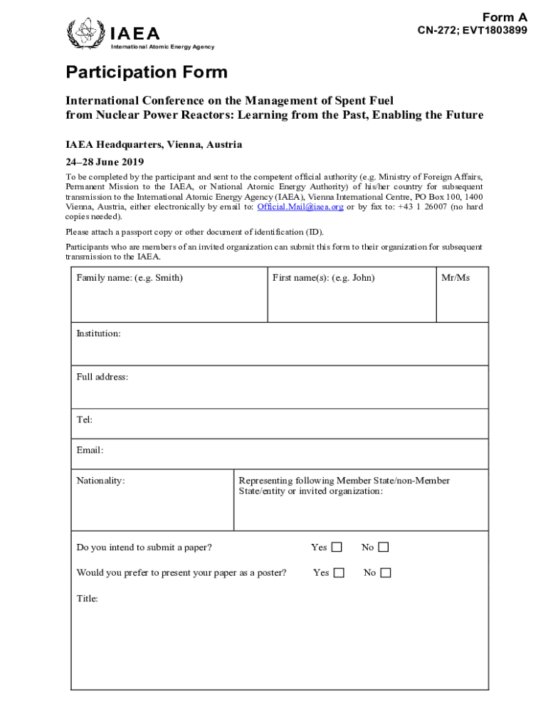 Fillable Online Management of Spent Fuel from Nuclear Power Reactors ...