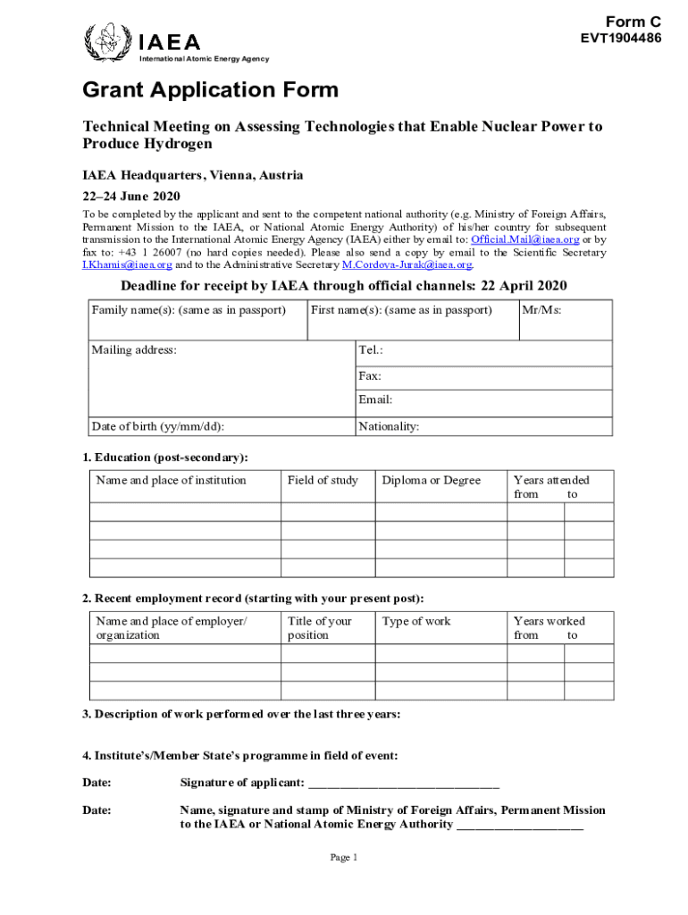 Fillable Online Fast-Tracking Nuclear Hydrogen: IAEA to Develop Roadmap ... Fax Email Print ...