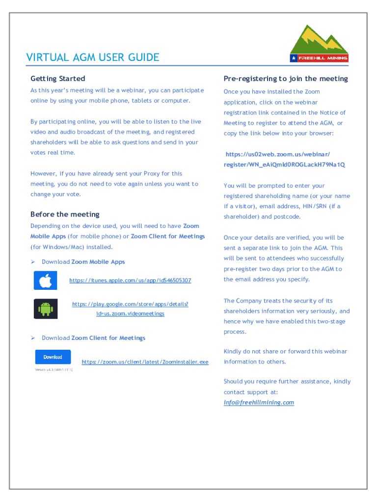 Fillable Online Ultimate Guide To Running A Virtual AGM (Annual General ... Fax Email Print ...