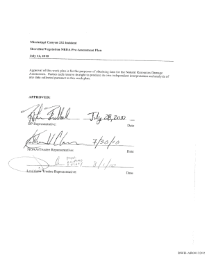 Fillable Online Mississippi Canyon 252 incident Shoreline/Vegetation NRDA Pre ... Fax Email ...