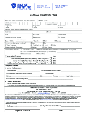 Fillable Online Program Application Form Fax Email Print - Pdffiller