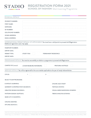 Fillable Online Fashion Registration Form Template - Jotform Fax Email ...