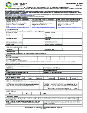 Fillable Online Application for connection of embedded - StudyLib Fax Email Print - pdfFiller