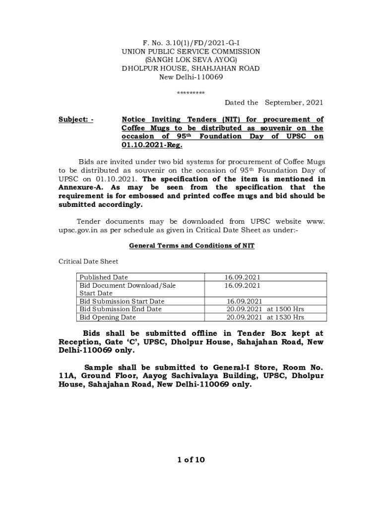 Fillable Online Union Public Service Commission Dholpur House ...