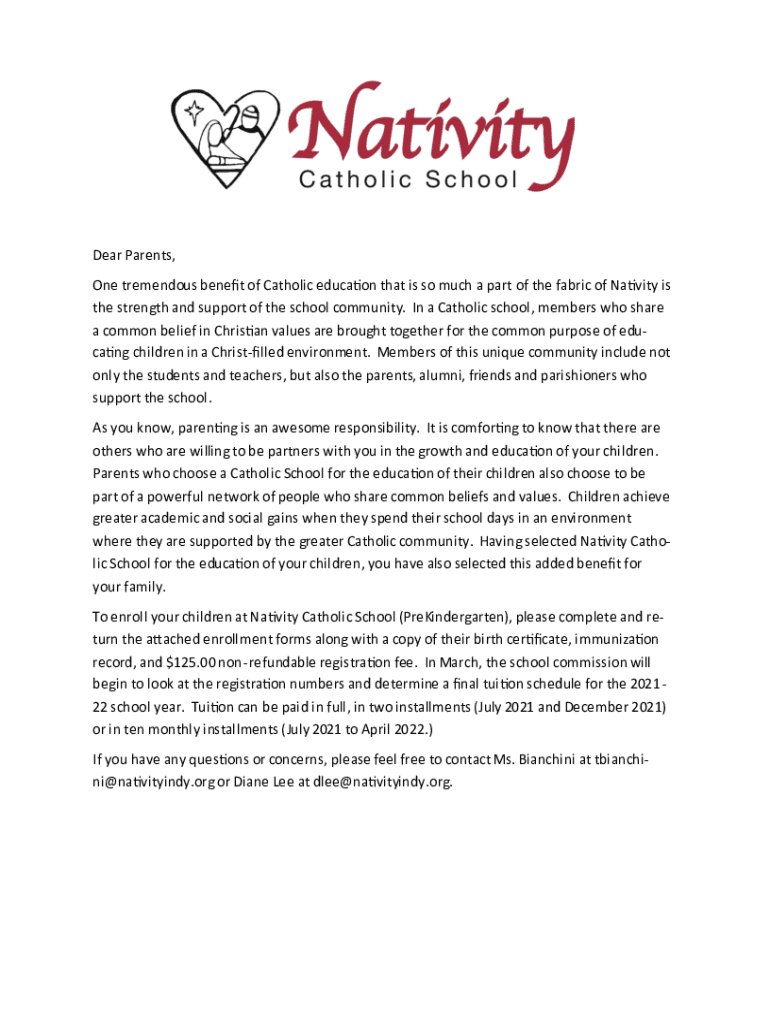 Fillable Online school nativityindy Renewing The Promise: A Pastoral ...
