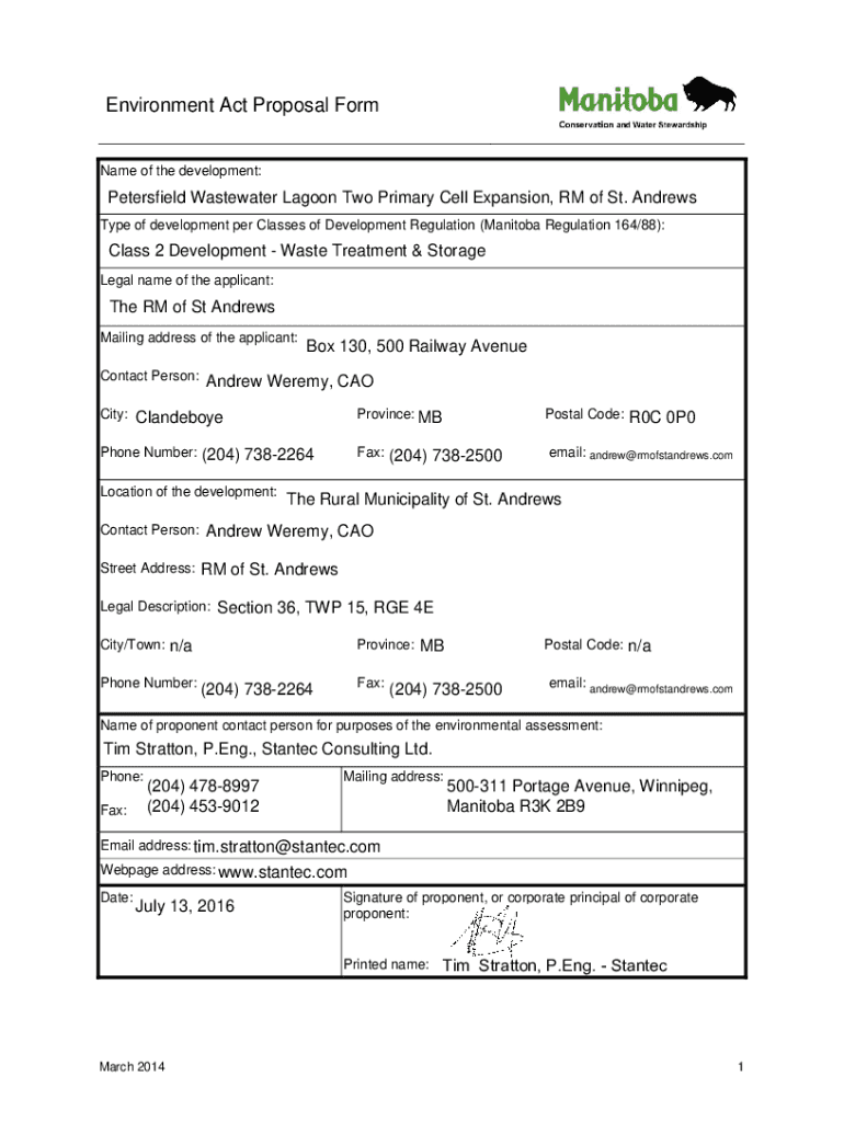 Fillable Online The Selkirk and District Development Plan By-law 190/08 ...