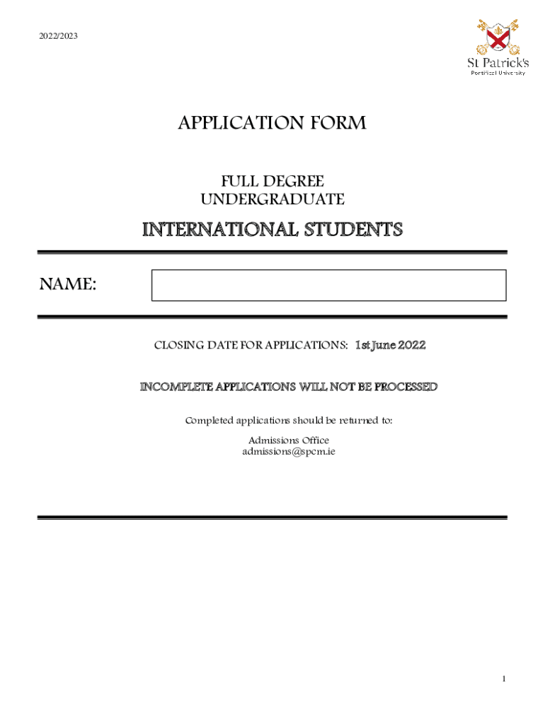 Fillable Online SPPU-International-Application-Form-2022-2023.pdf Fax Email Print - pdfFiller