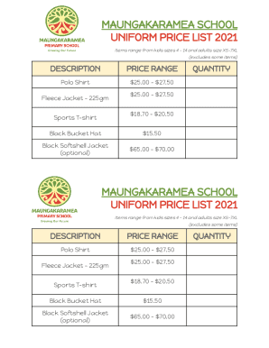 Fillable Online MAUNGAKARAMEA SCHOOL Fax Email Print - pdfFiller