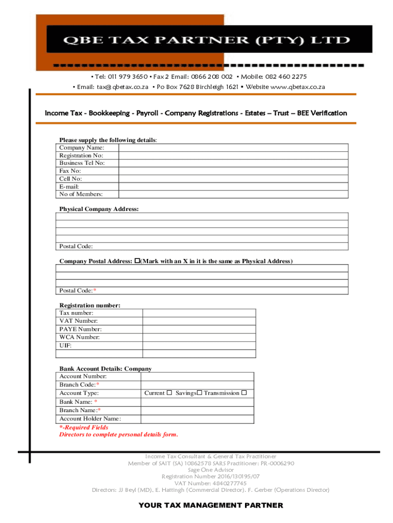 Fillable Online Find a FormSouth African Revenue Service - SARS Fax ...