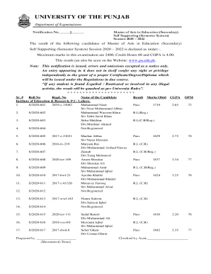 Fillable Online pu edu registration of students in class ix/xi - CBSE ...