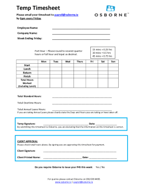 Fillable Online How to remind employees to submit timesheets on time Fax Email Print - pdfFiller