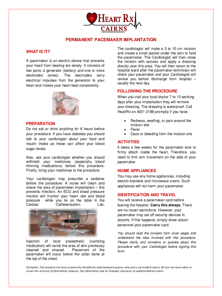 Fillable Online how do pacemakers work - how are they fitted Fax Email ...
