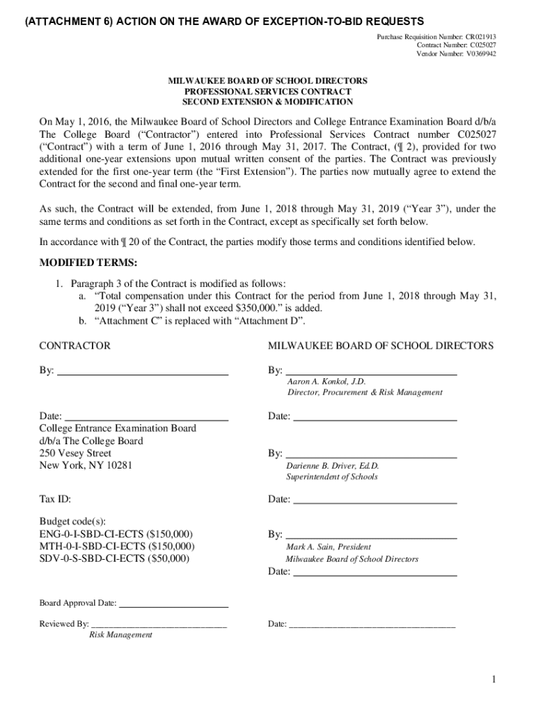 Fillable Online esb milwaukee k12 wi PGI Part 253 - FORMS - Acquisition ...