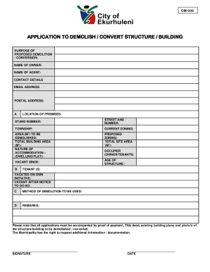 Fillable Online Demolition Permit Application (Form 480) - City of ...