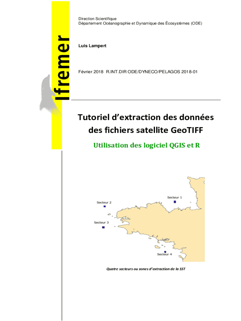 Fillable Online archimer ifremer Tutoriel d'extraction des donnes des ...
