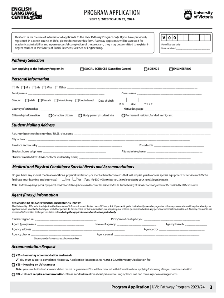 Fillable Online Application deadlines - Undergraduate admissions - UVic Fax Email Print - pdfFiller