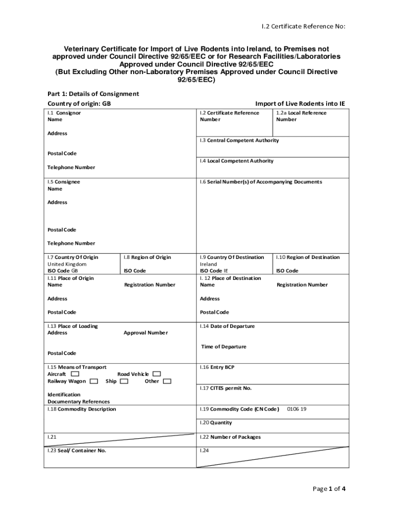 Fillable Online Border Inspection Post Manual - APHA Vet Gateway Fax ...