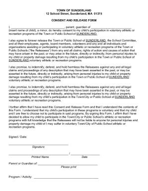 Fillable Online CONSENT AND RELEASE FORM for REC PARTICIPATION Fax ...
