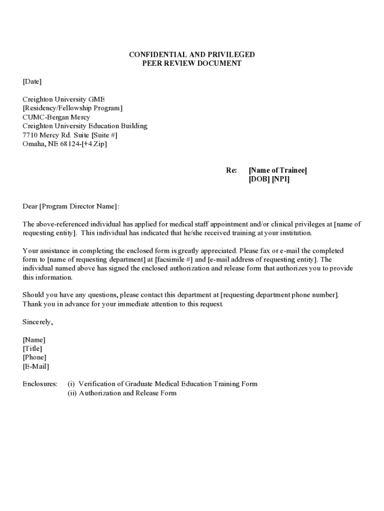 Fillable Online Cover Letter Requesting Training Verification Fax Email ...