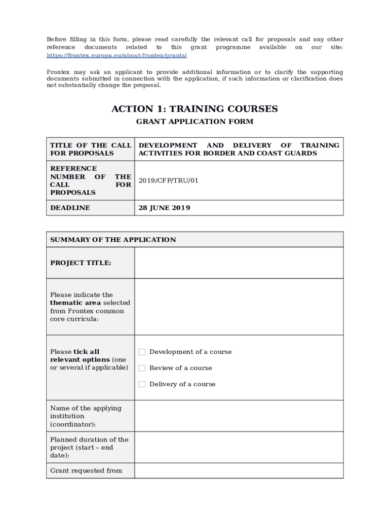 Frontex Document Template. Frontex Document Template Doc Template ...