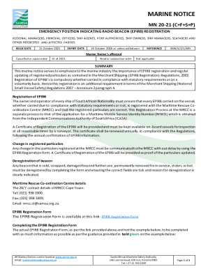 Fillable Online Observer Know-How: Emergency Position Indicating Radio ...