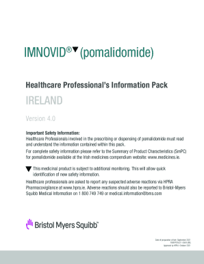 Fillable Online Imnovid 4 mg hard capsules - Risk Management Materials ...