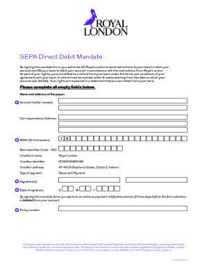 Fillable Online What is SEPA Direct Debit Mandate Form ? How To ...