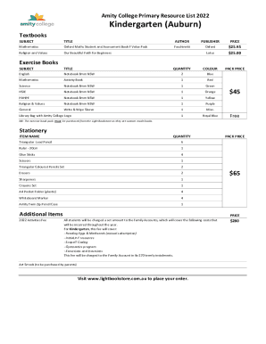 Fillable Online Kindergarten(Auburn) Fax Email Print - pdfFiller