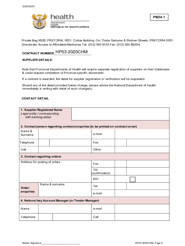 Fillable Online HP03-2020CHM - National Department of Health Fax Email ...