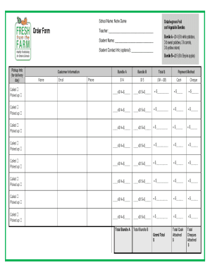 Fillable Online Student Order Form - Notre Dame Catholic School Fax ...