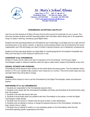 Fillable Online ICT Acceptable Usage Policy (MACS) - St Mary's, Malvern ...