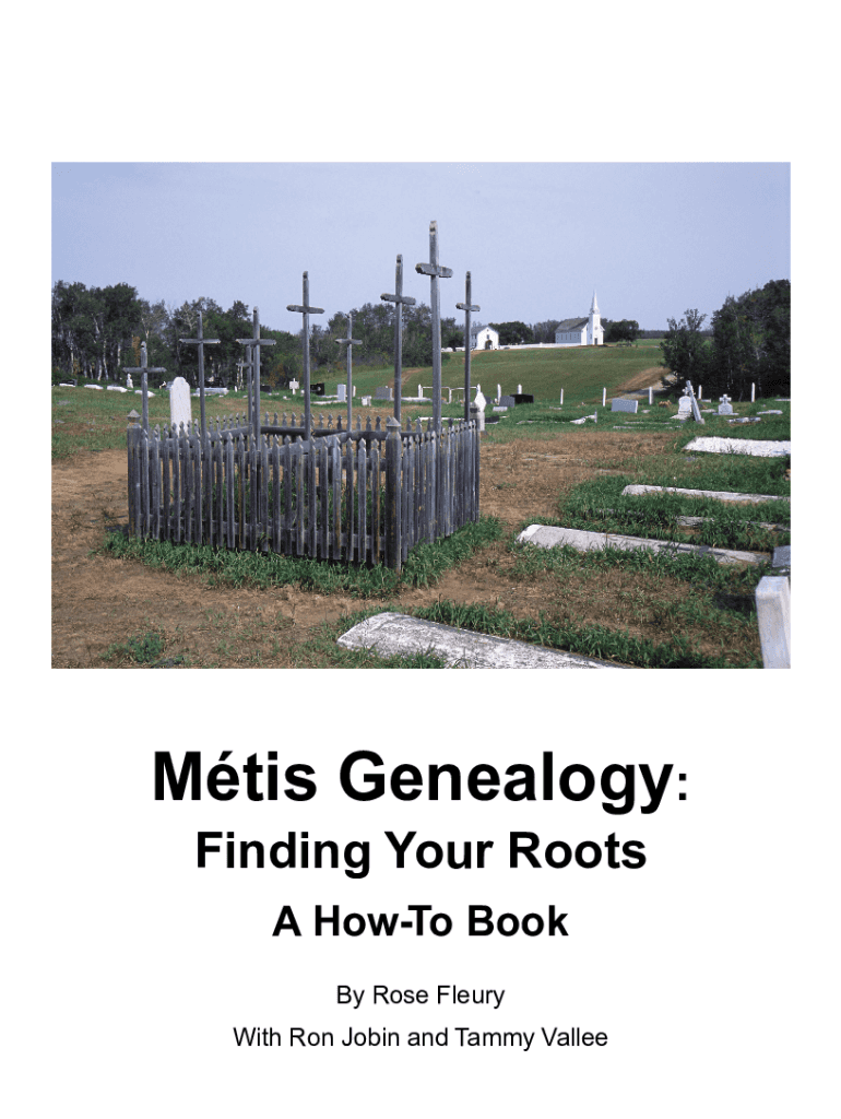 Fillable Online Mtis Genealogy: Finding Your Roots - A How-To Book Fax ...