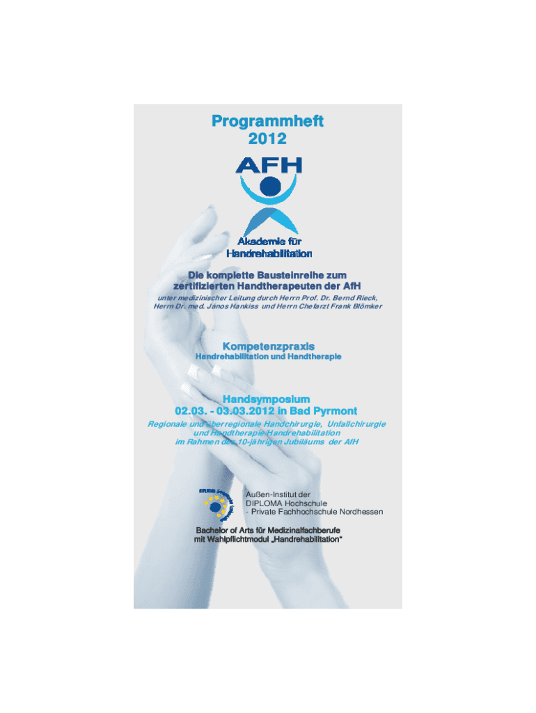 Fillable Online Programmheft Die komplette Bausteinreihe zum zertifizierten ... Fax Email Print ...