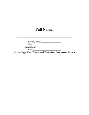 Fillable Online Dossier Format and Checklist Promotion (to Full ...