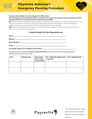 Fillable Online Fire and Emergency New Zealand (Fire Safety, Evacuation ...