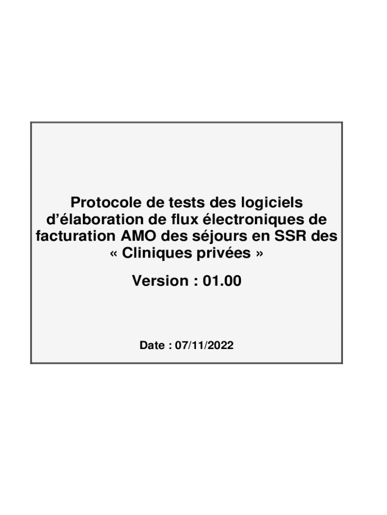 Fillable Online Protocole de tests des logiciels d'laboration de flux ...