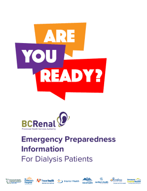 Fillable Online A Guide to Emergency Preparedness For Dialysis Patients ...