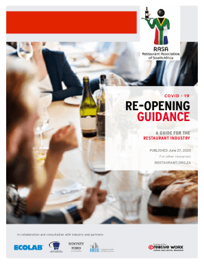 Fillable Online COVID-19 Operating Guidance - A Guide for the ...