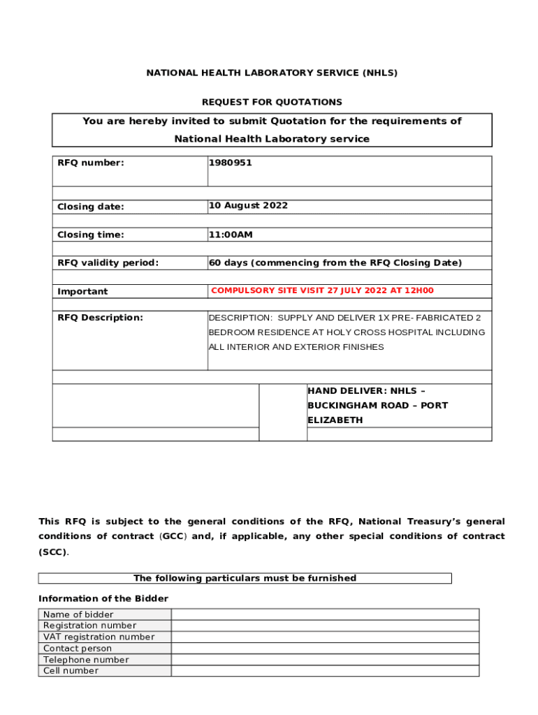 Bidder's declaration - National Health Laboratory Service Doc Template ...