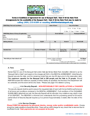 Fillable Online 2022-2023 HSP RENTAL AGREEMENT DOC Fax Email Print - pdfFiller