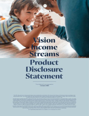 Fillable Online Vision Super Saver Product Disclosure Statement Fax ...