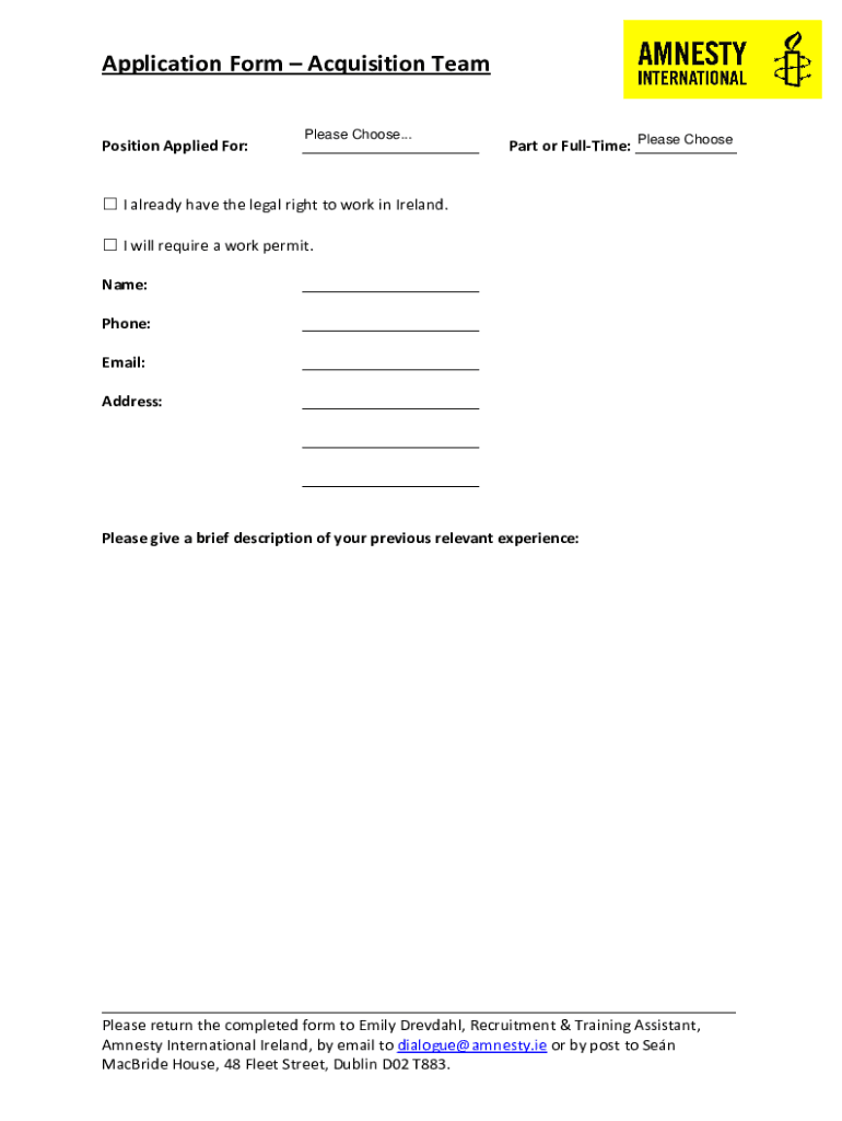 Fillable Online Guide to Applying for an Ireland Work Visa and Permit ...