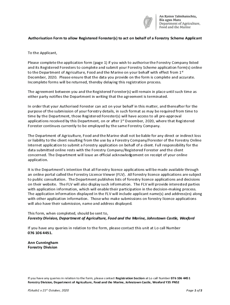 Fillable Online Fillable Online Authorisation Form to allow Registered ...