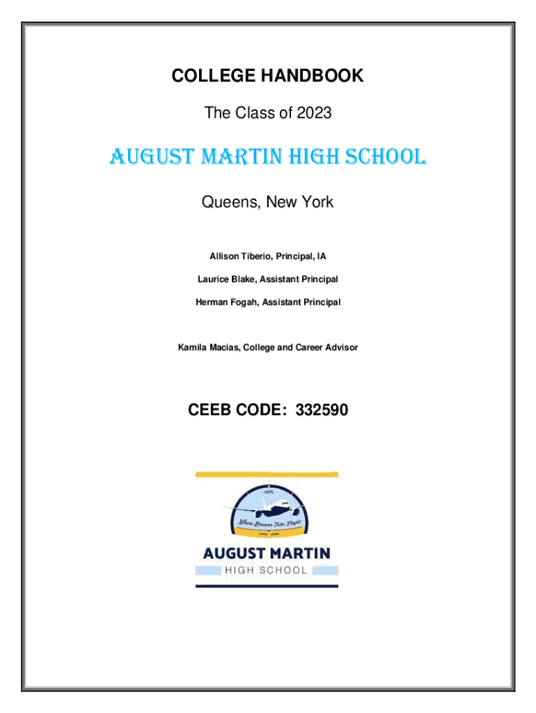 Fillable Online School Quality Guide - August Martin High School Fax ...