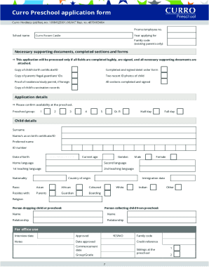 Fillable Online Join the family - Curro Fax Email Print - pdfFiller