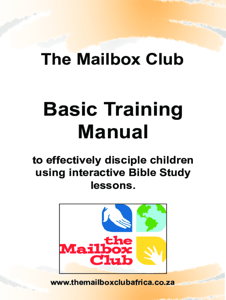 Fillable Online Basic Training Manual - The Mailbox Club Africa Fax ...