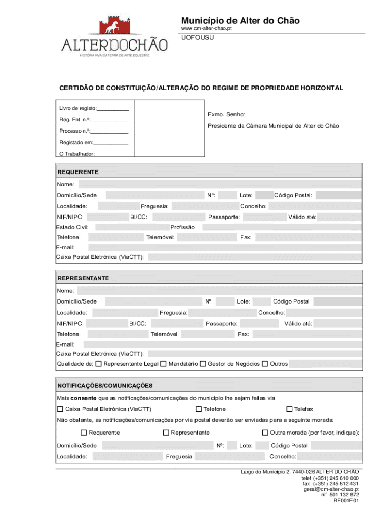 Fillable Online Pgina Oficial do Municpio de Alter do Cho ... - Instagram Fax Email Print ...