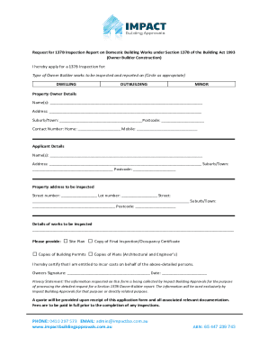 Fillable Online Request for 137B Inspection - Moira Shire Council Fax ...