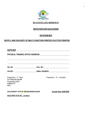 Fillable Online Tender Bulletin 3121 - South African Government Fax ...