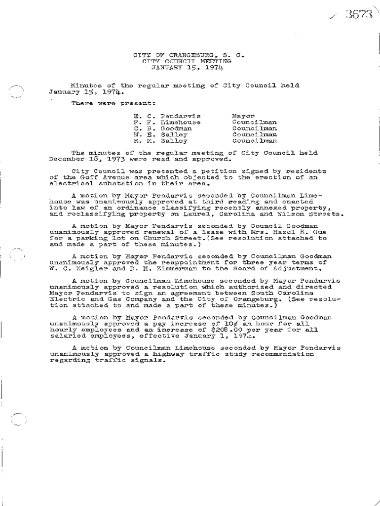 Fillable Online City of Orangeburg: New city hall, Stevenson upgrades ...